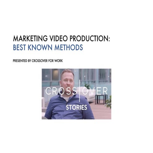 Video Testimonials for Marketing - Best known methods | PDF