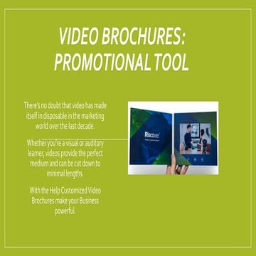 Start Promotion with video Brochure | PPTX