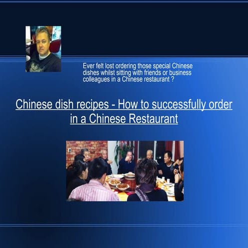 Video chinese food | PPT
