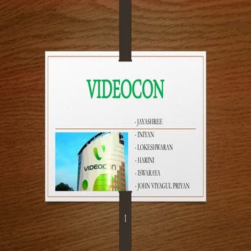 Videocon | PPTX