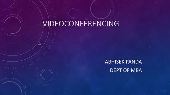 VIDEO CONFERENCING.pptx