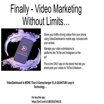 Video dashboard | PPTX