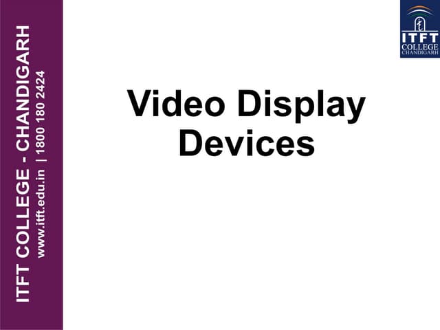 Graphics display devices | PPTX