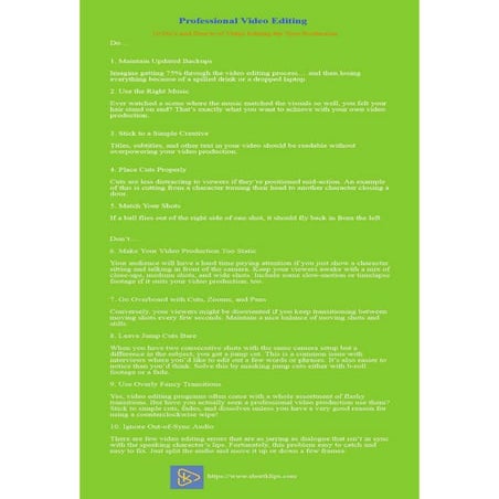 Video Editing Services | PDF
