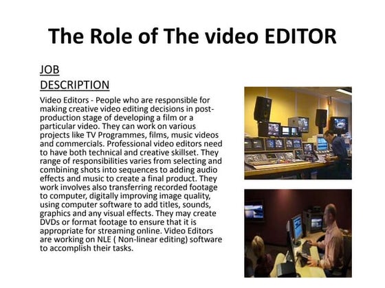 Video editing presentation | PDF