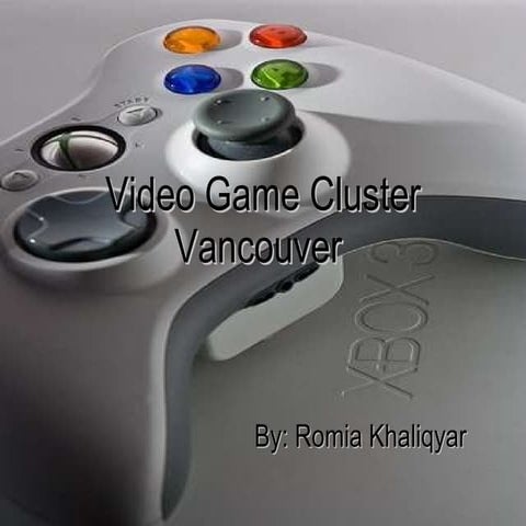 Video Game Clusters | PPTX