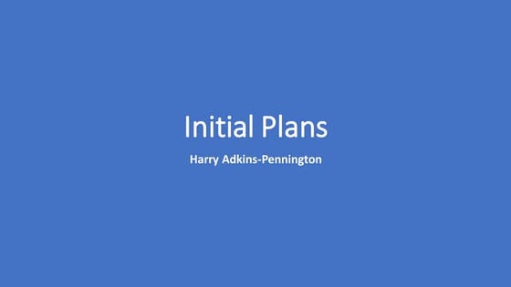Video game initial plans | PPT