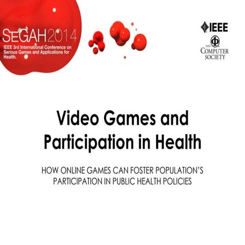 Video games and participation in health | PPT