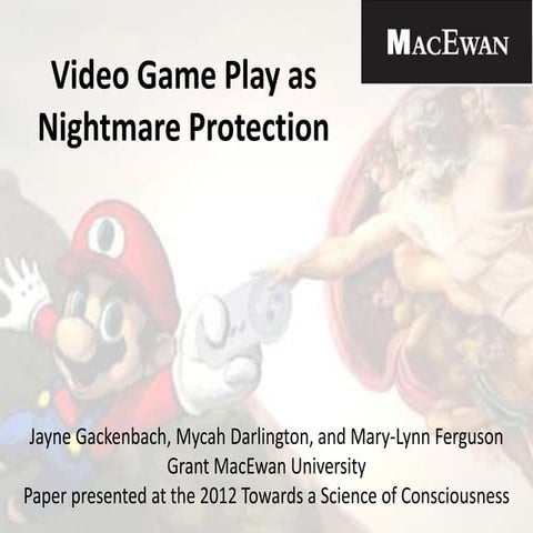 Video games as nightmare protection | PPT