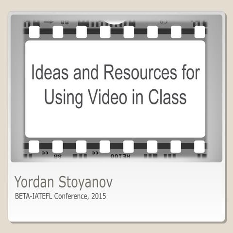 Video in the classroom | PPT