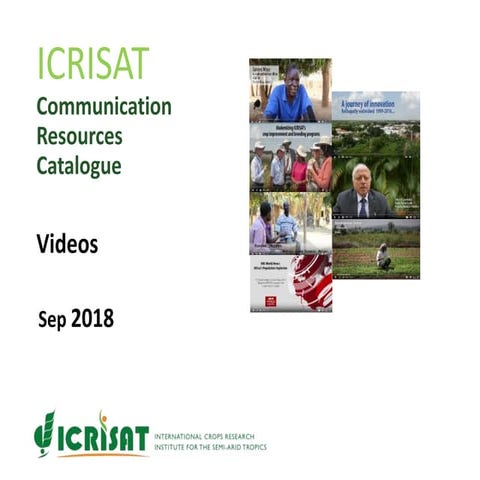 ICRISAT Communication Initiatives | PDF