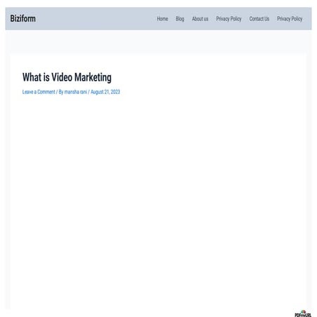 VIDEO MARKETING | PDF