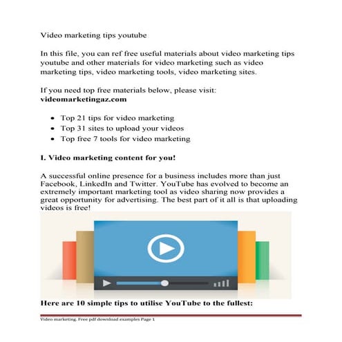 Youtube marketing digital | DOC