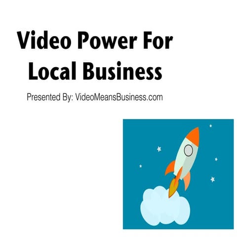Video Means Business Intro Presentation | PDF