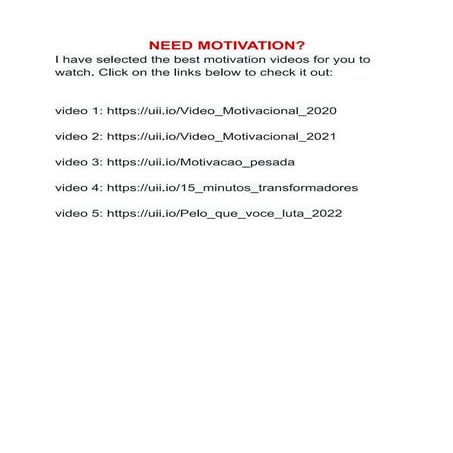 The motivation you need | PDF