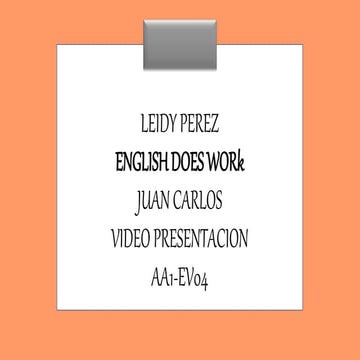 presentacion video ingles educacion para | PPSX
