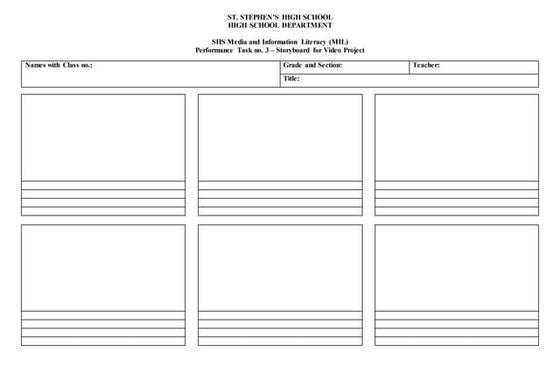 Storyboard Cheat Sheet | PDF