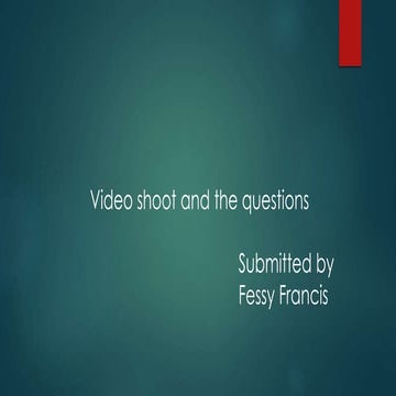 Video questions | PPT
