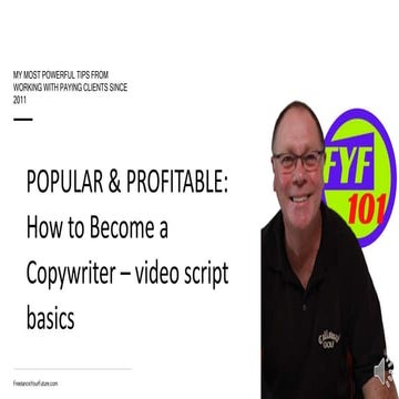 Make money copywriting with Video scripts | PPT