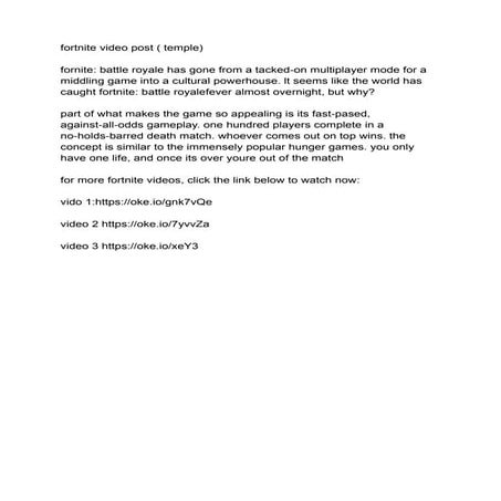 Fortnite | PDF