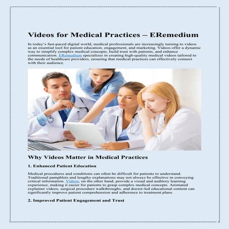 Videos for Medical Practices – ERemedium.pdf