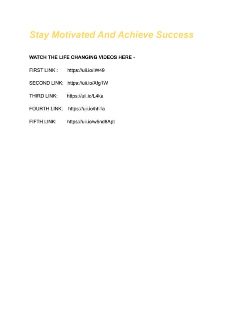 5 STEPS TO SUCCESS | PDF