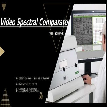 Video Spectral Comparator(VSC 6000/HS) For Questioned Documents ...