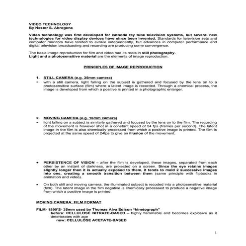 Video Technology | DOC