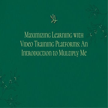 Unlock Engaging Learning with Multiply Me: The Ultimate Video Training ...