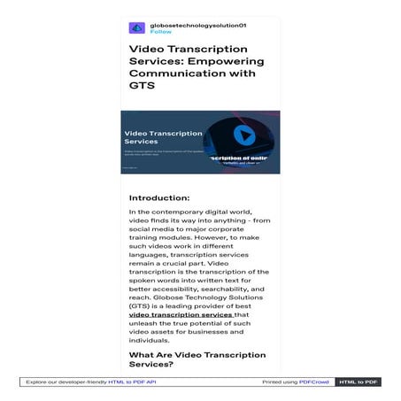 Video Transcription Services Empowering Communication with GTS.pdf