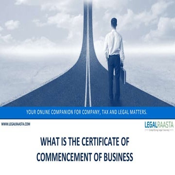 What is the Certificate of Commencement of Business | PPTX