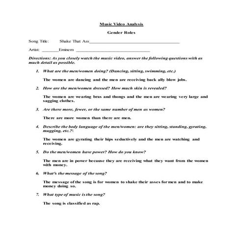Video worksheet | PDF