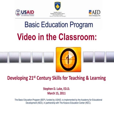 Video in the Classroom: Developing 21st Century Skills for Teaching ...