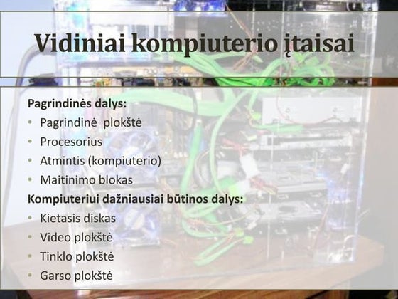 Kompiuterio programinė įranga | PPT