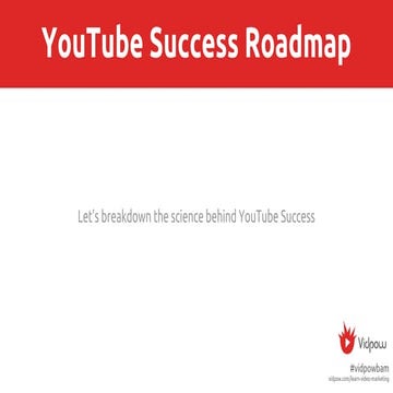 YouTube Success Roadmap | PPTX