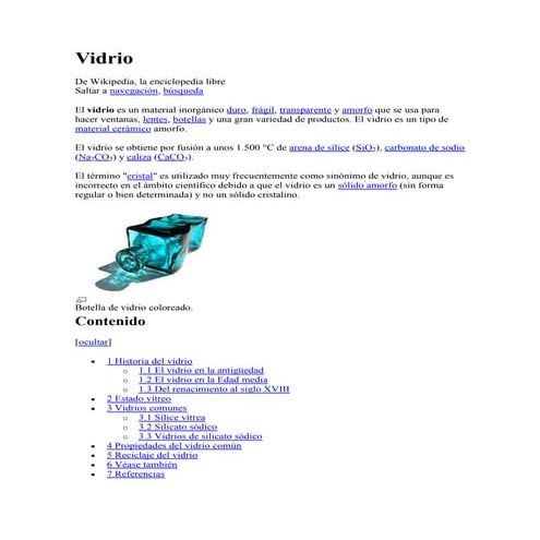 Vidrio christian mauricio | PPT