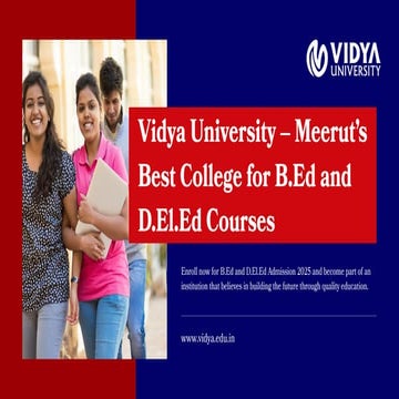 Vidya University – Meerut Best College for Pharmacy Education.pdf