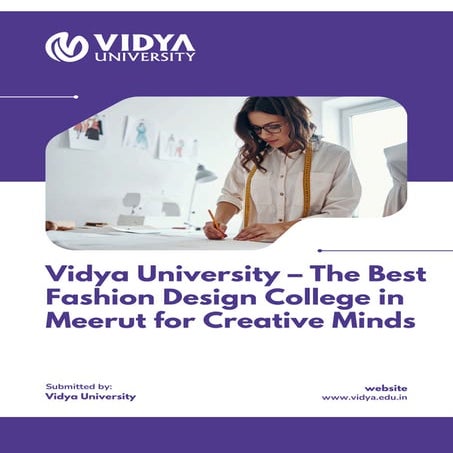 Vidya University – The Best Fashion Design College in Meerut for ...