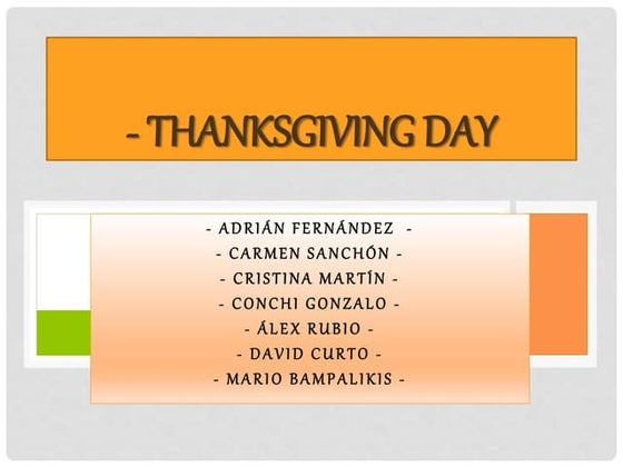 Thanksgiving Day | PPT
