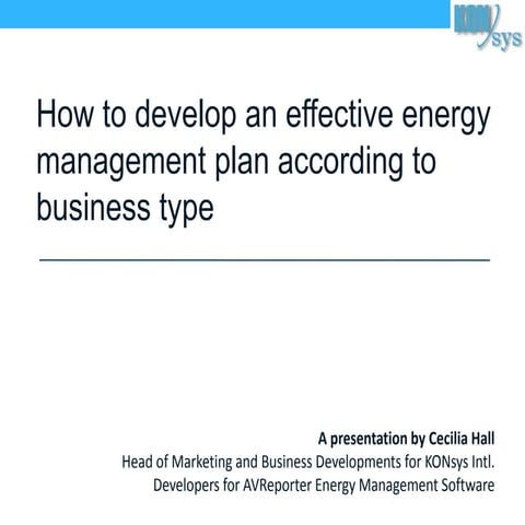 How to develop an effective energy management plan according to ...