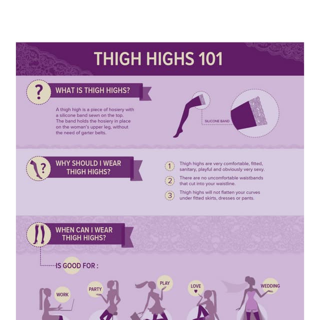 Thigh highs Hosiery Infographic | PDF