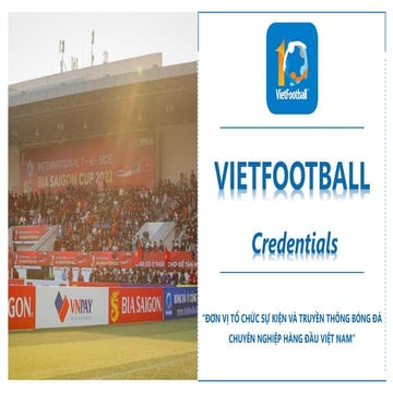 Vietfootball - Credentials 2023 - Giới thiệu Việt Football | PDF
