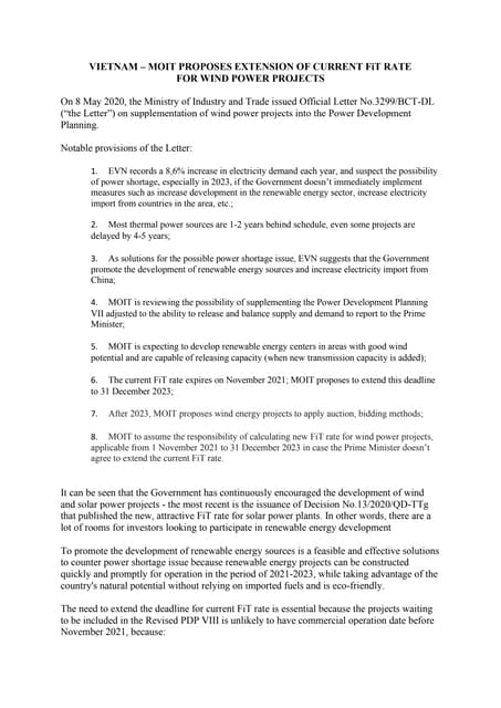 VIETNAM – MOIT PROPOSES NEW MECHANISM TO DEVELOP SOLAR AND LNG POWER ...