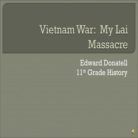 My Lai Powerpoint | PPT