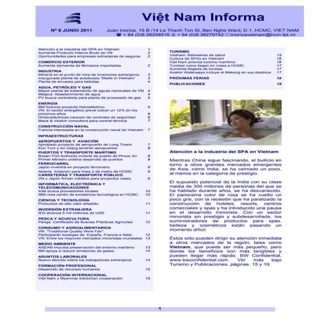 VIETNAM BOLETIN INFORMATIVO JUNIO 2011 | PDF | Asia Travel | Travel Locations