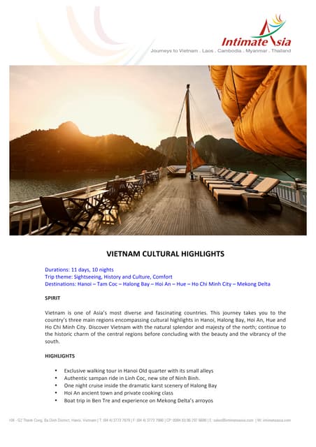 Vietnam Heritage Discovery (16 Days) | PDF