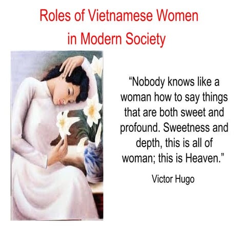 Vietnamese women's roles chinh thuc | PPT