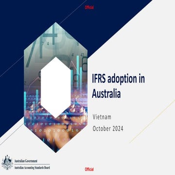 Session Outline: Navigating Australia's IFRS Adoption Journey | PDF