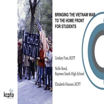 Bringing The Vietnam War to the Home Front for Students | PPTX ...