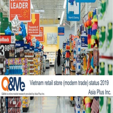 Vietnam’s retail store landscape, statistics April 2019 | PDF